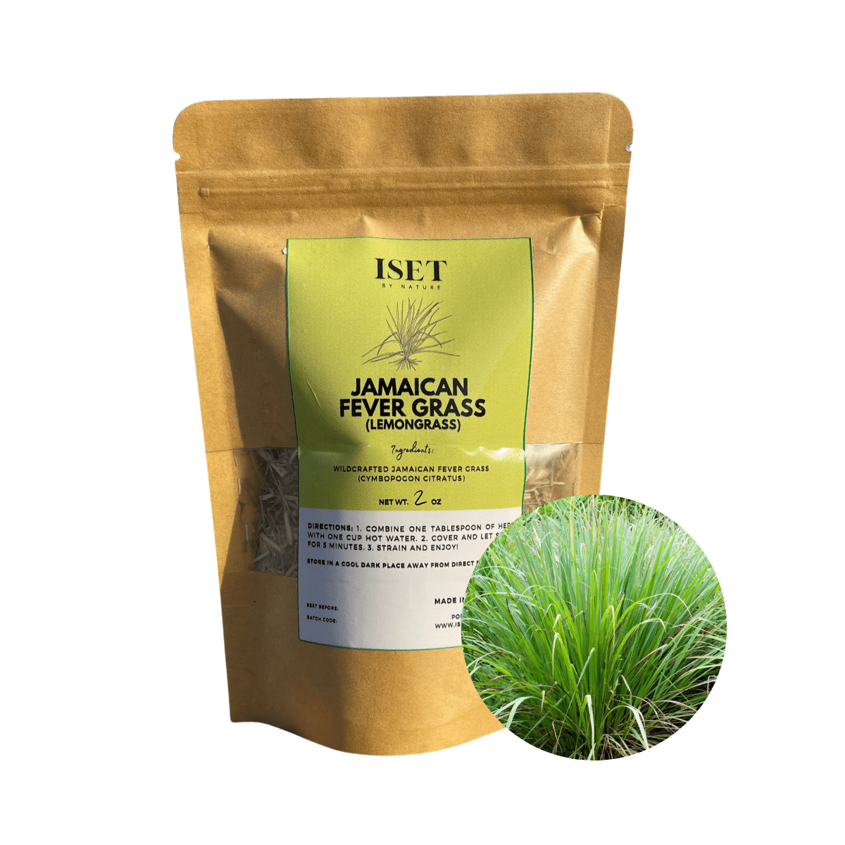 Jamaican Fever Grass (Lemon Grass) Herbal Tea – Iset by Nature